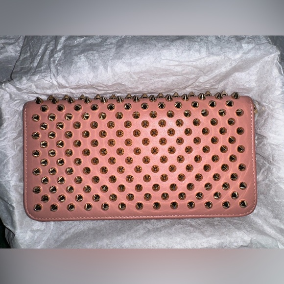 Christian Louboutin | Bags | Christian Louboutin Panettone Spike Wallet ...